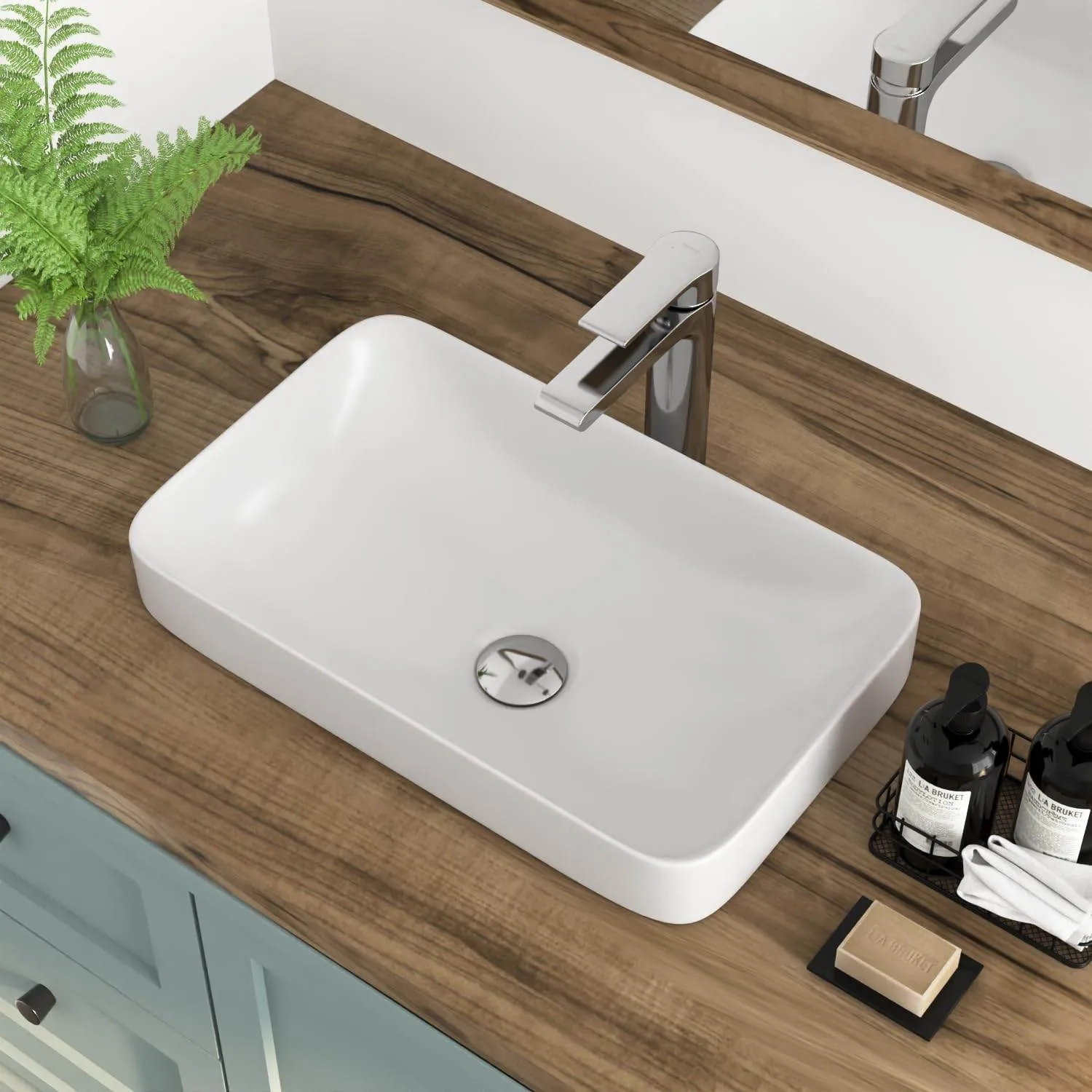 Pros & Cons of Rectangular Drop-In Bathroom Sinks